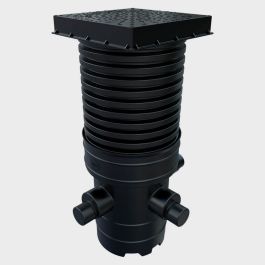 Accesso Surface Water Catchpit (450mm x 1m, 110/160mm Connection) - Black