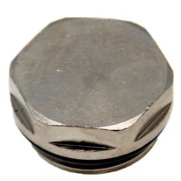 Radiator Plug 1/2" Chrome Plated Brass
