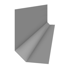 D300 Long Flange Wall Fillet Trim 3m - Bradfords Building Supplies