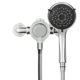 Triton Elina TMV3 Concentric Exposed Mixer Shower & Grab Kit - Chrome
